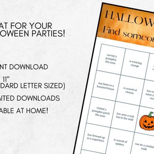 Halloween Bingo Printable – Family-friendly Party Game for All Ages - Etsy