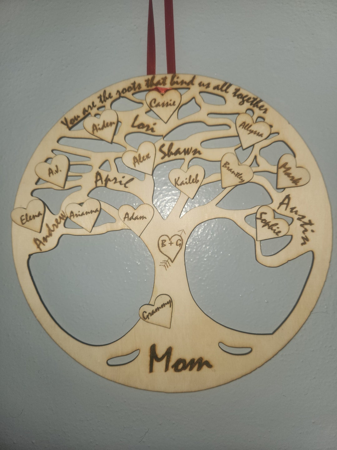 Custom Personalized Family Tree - Etsy