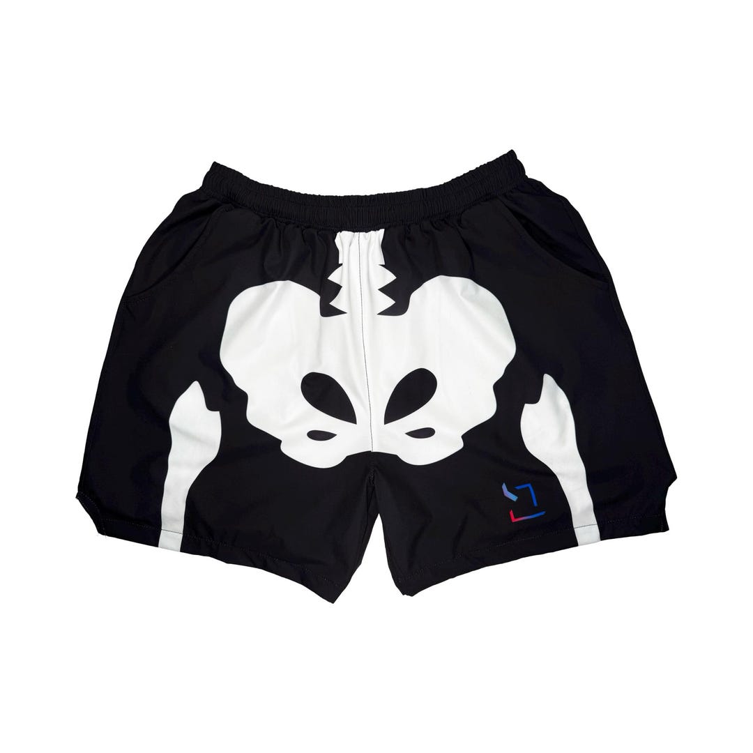 Skeleton Shorts W Dry-fit Fabric, Deep Pockets + Bonus Back Pocket ...
