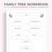 Family Tree Workbook, Family History, Family History Book, Family Tree ...