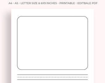 Printable Kids Story Paper, Childrens Draw and Write Template, Kids ...