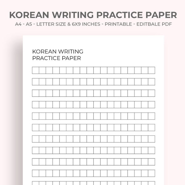 Writing Practice - Etsy