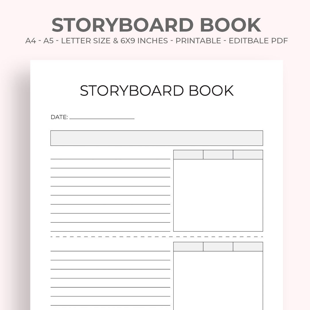 Storyboard Book, Storyboard Template. Storyboard Artist, Video ...