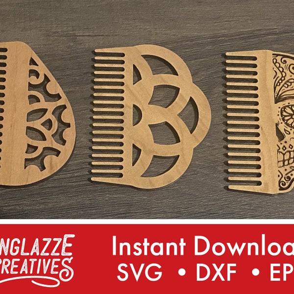 Beard Comb Svg Files - Etsy