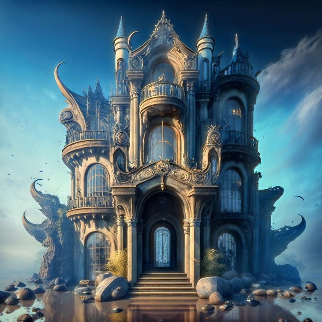 Palace in Fantasy World | Printable Wall Art | Digital Download | JPEG ...