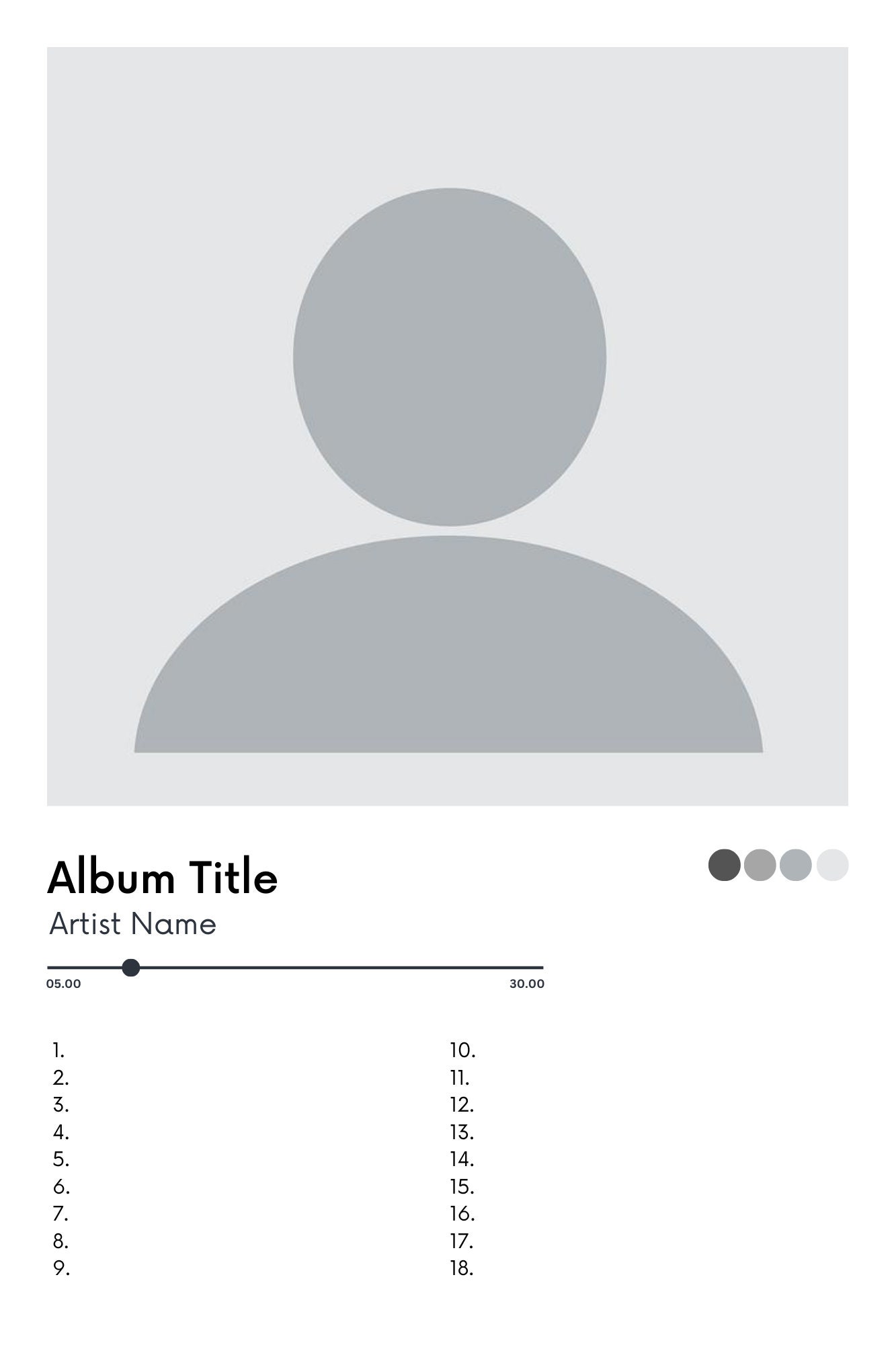 Custom Album Artwork CANVA TEMPLATE - Etsy