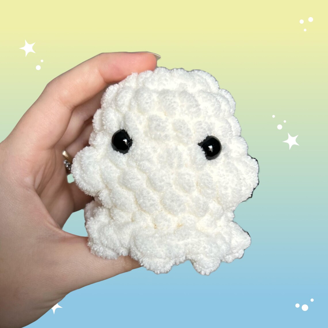 Crochet Mini Ghost | Completely No-sew Crochet Pattern PDF - Etsy