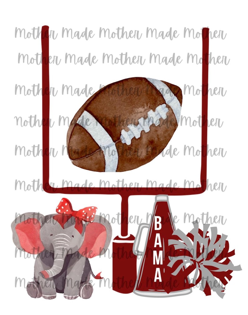 University of Alabama Football Png - Etsy