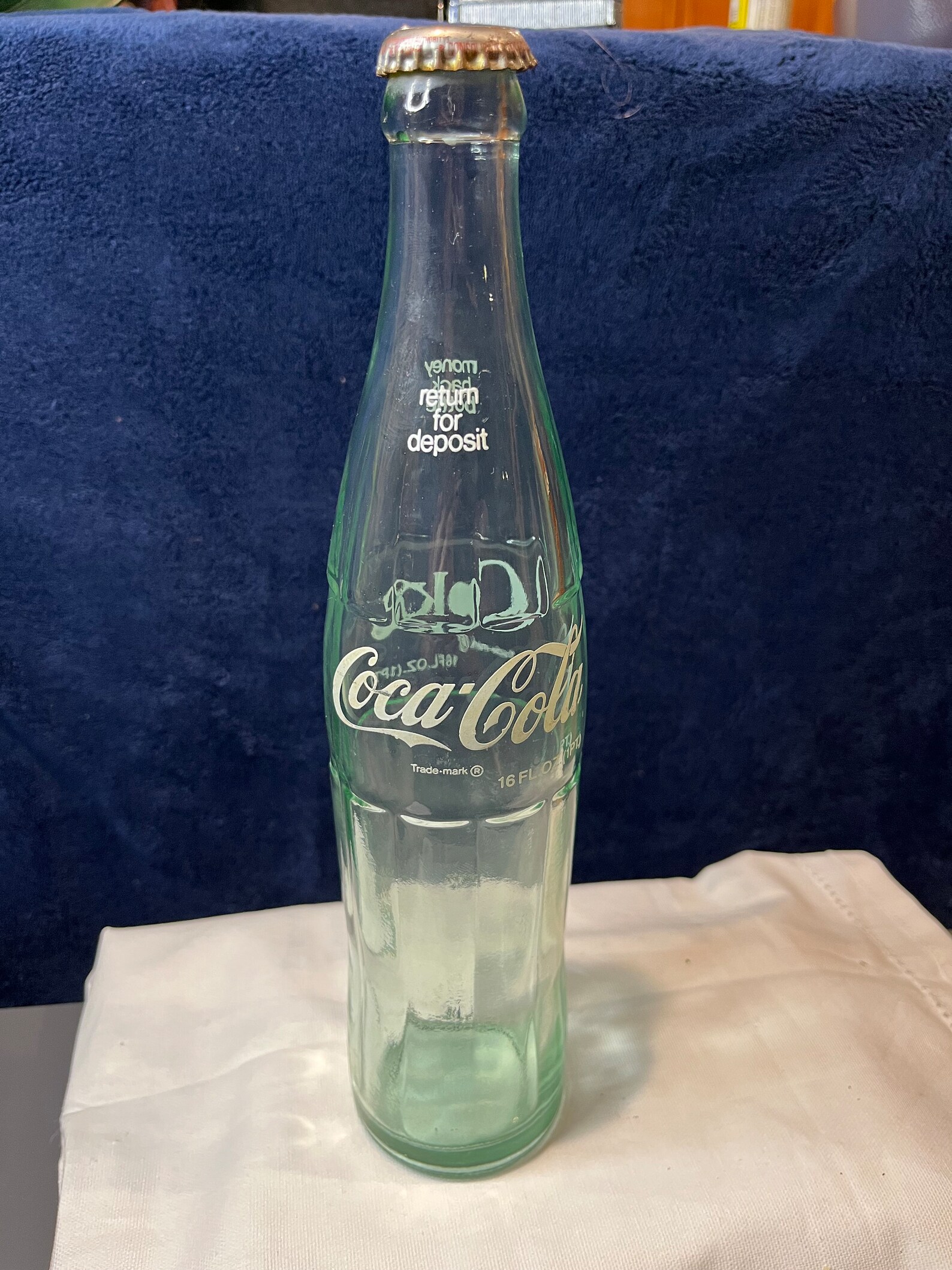 Coca-cola 16oz/ 1pint Green Glass Bottle - Etsy