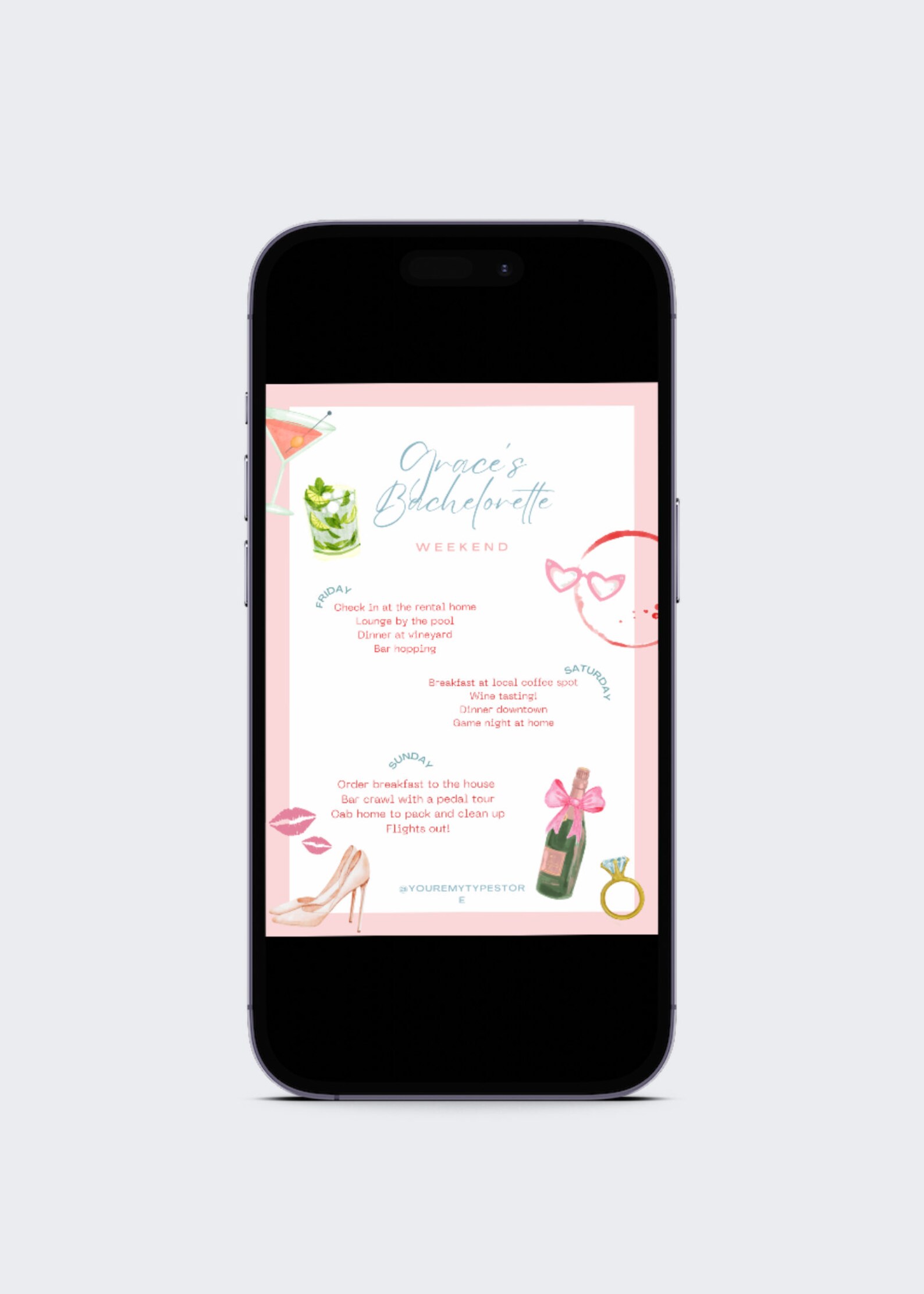 Fun in Sun Beach Pool Bachelorette Party Invitation Instant Download ...