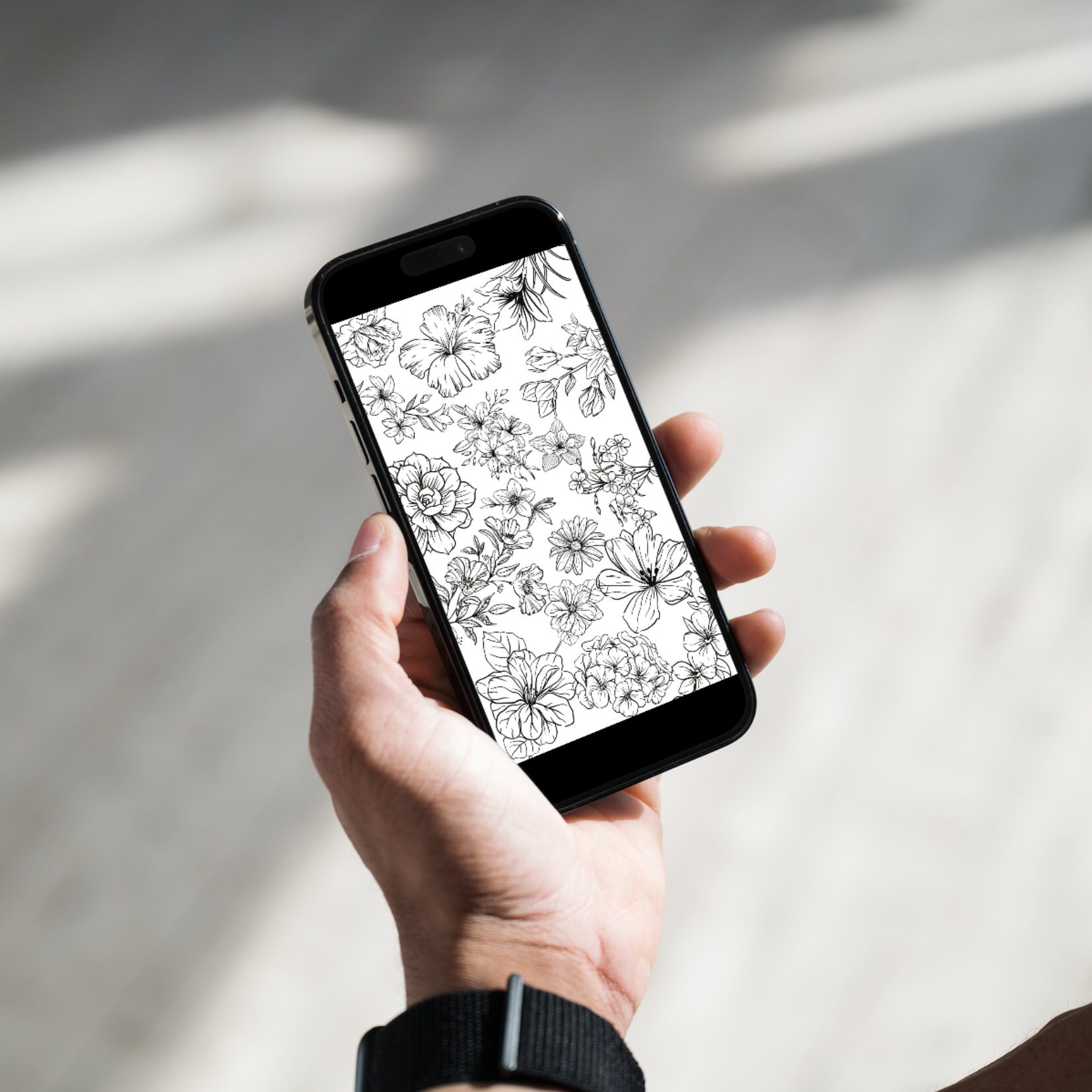 5 Stylish Phone Wallpapers | Digital Download Bundle | Instant Phone ...