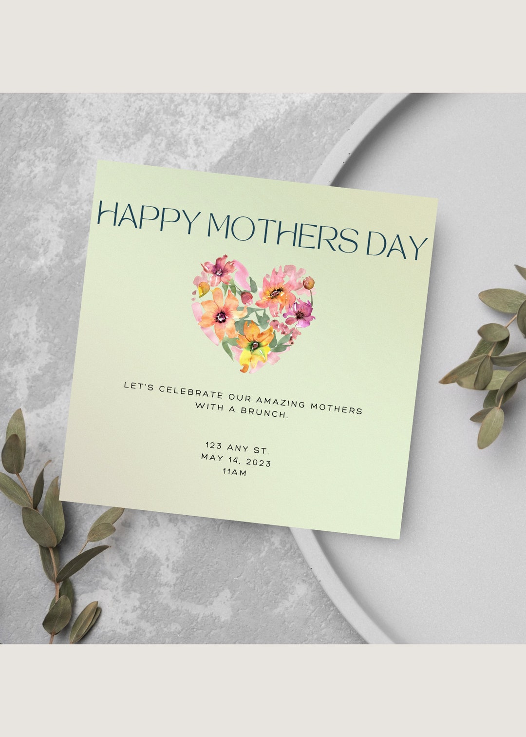 Mother Mothers Day Brunch Lunch Breakfast Hosting Mama Invitation ...