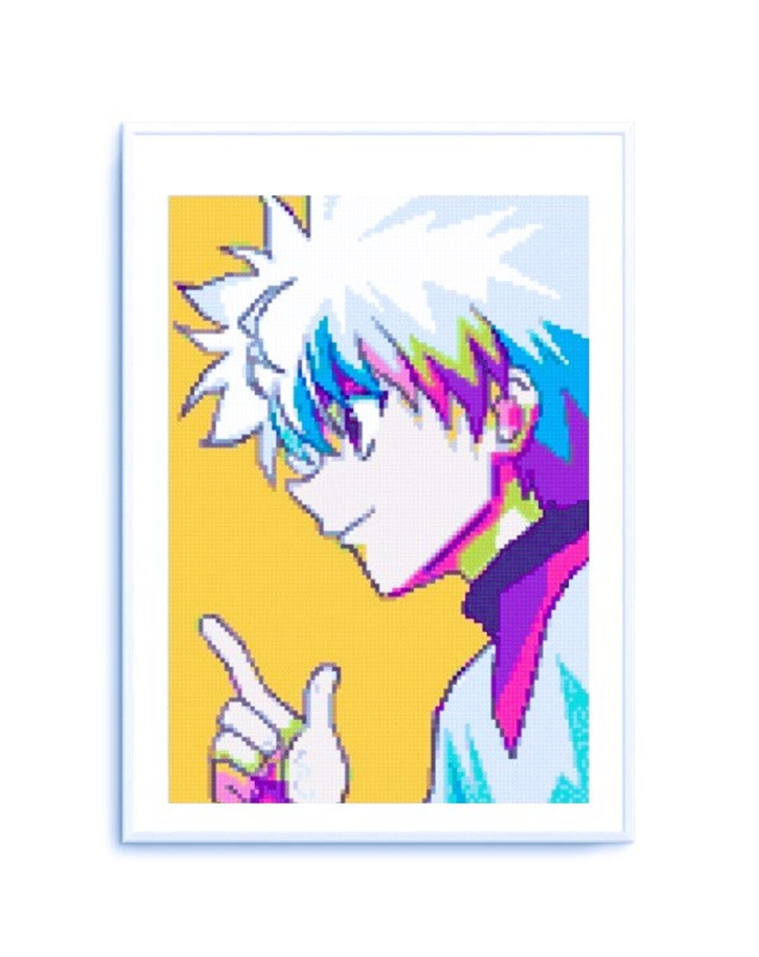 Killua Zoldyck Cross Stitch Pattern PDF Anime Hunter X Hunter Schemat ...