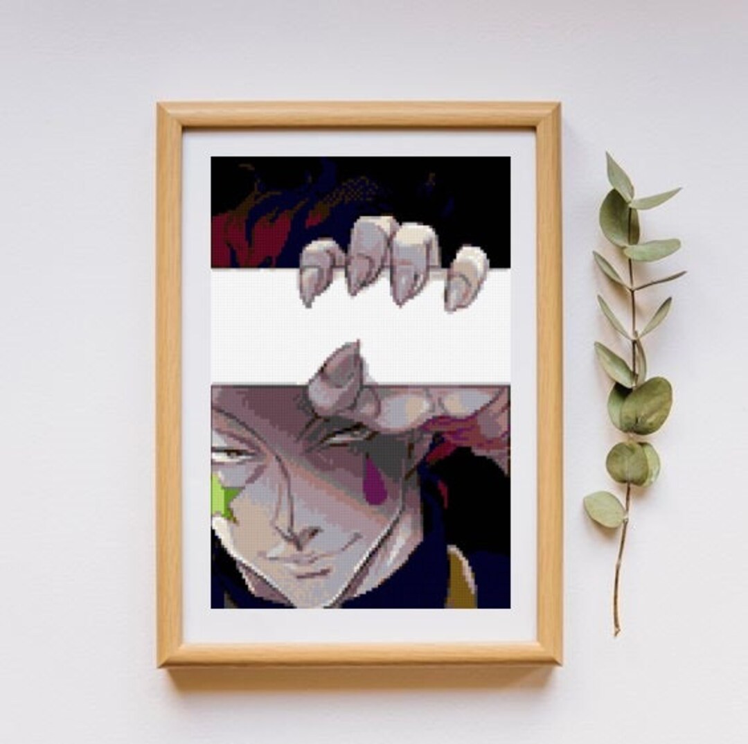 Hisoka Morow Cross Stitch Pattern PDF Anime Hunter X Hunter Schemat ...