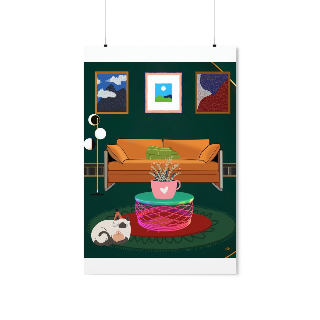 Art Deco, Living Room, Print Art Premium Matte Vertical Posters - Etsy