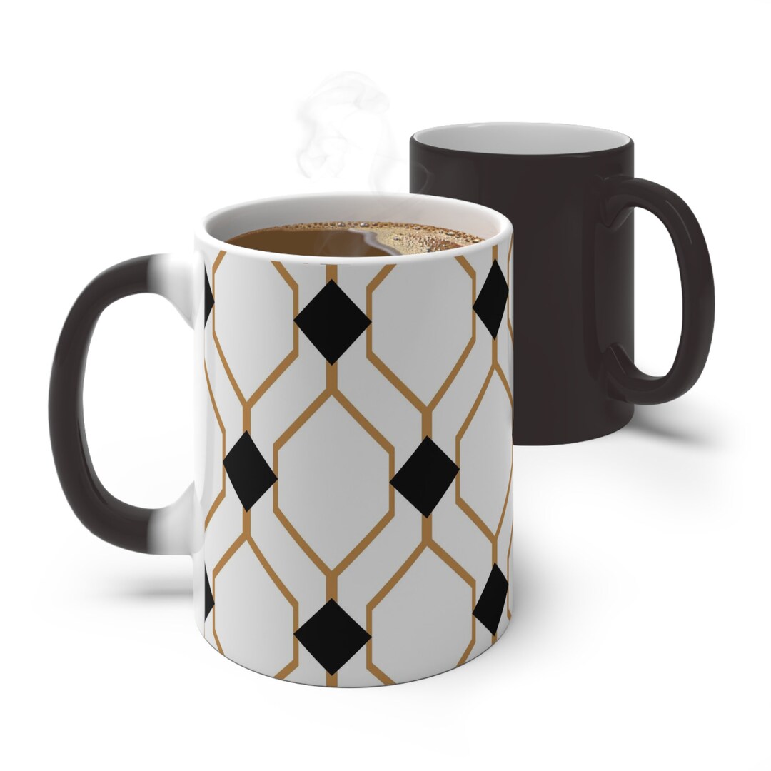 Color Changing Ceramic Mug, Modern Design, Hot or Cold Drinks - Etsy