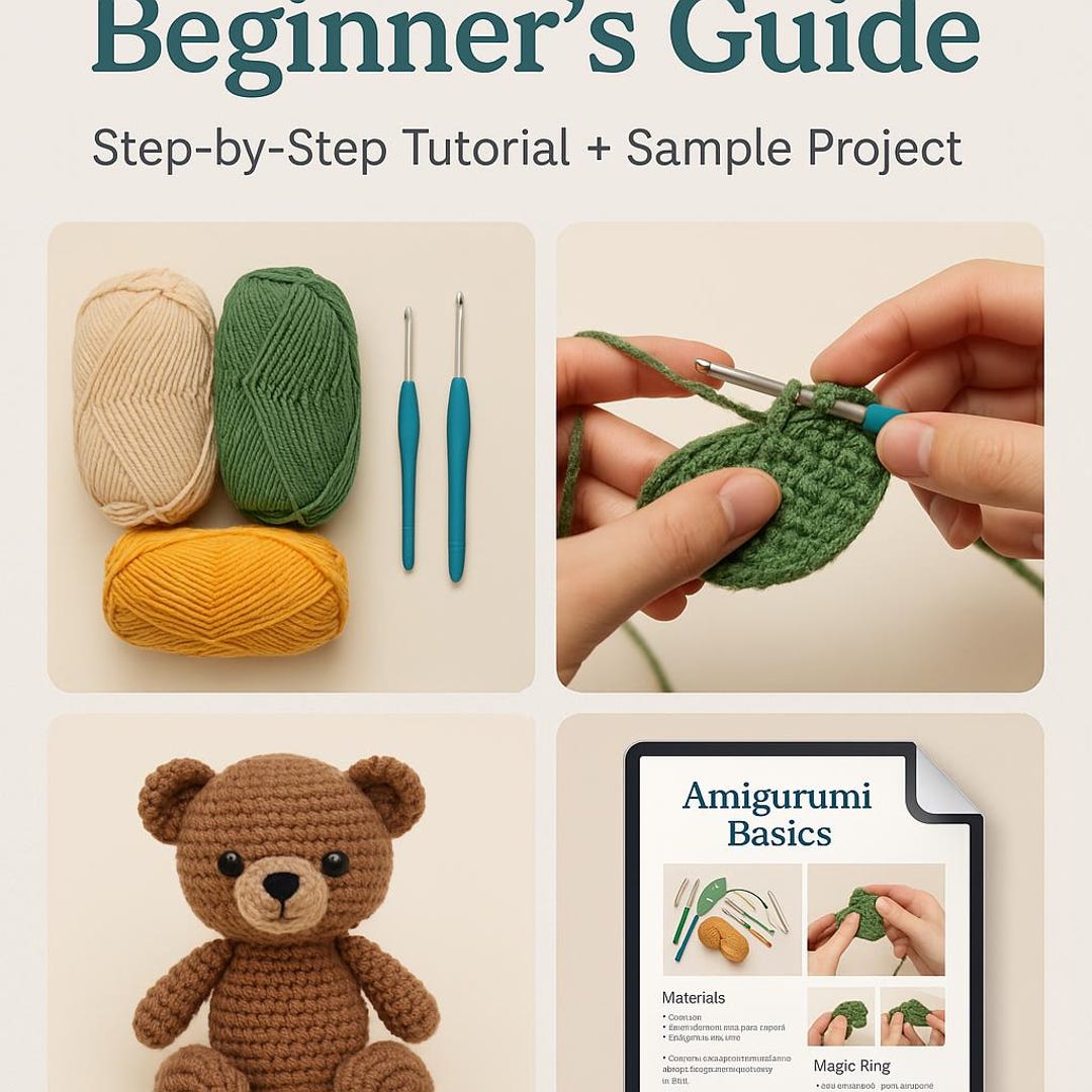 Amigurumi Beginner’s Guide - Step-by-step Tutorial + Sample Project ...