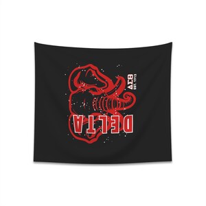 Delta Sigma Theta Tapestry, Printed Wall Tapestry, DST Trendy HBCU D9 ...