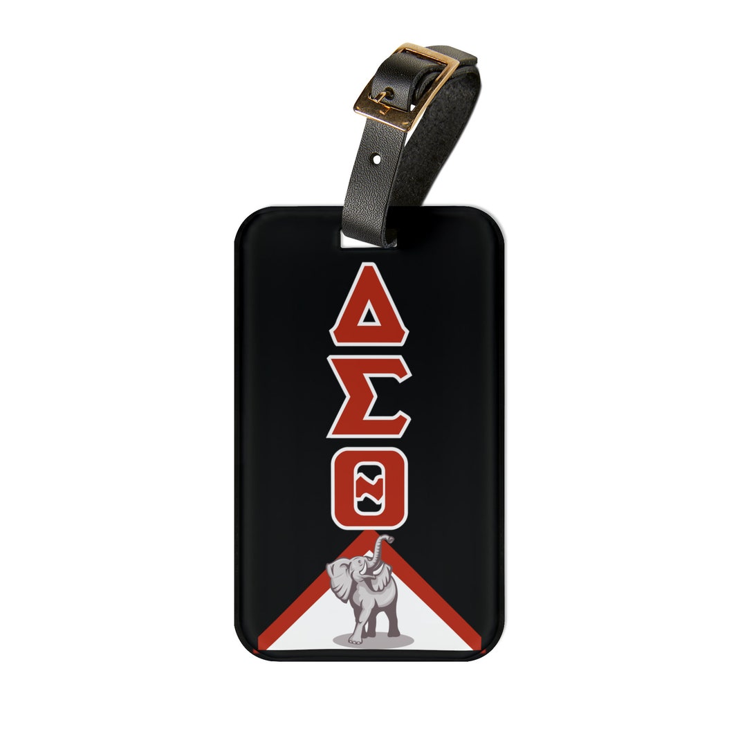 Delta Sigma Theta Luggage Tag, DST Trendy HBCU D9 Sorority Travel Tag ...