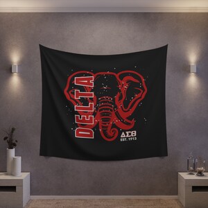 Delta Sigma Theta Tapestry, Printed Wall Tapestry, DST Trendy HBCU D9 ...