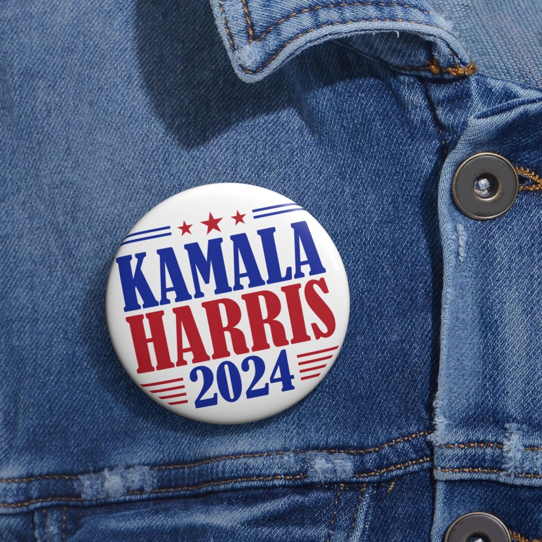Kamala Harris Pin, Button, Harris 2024 Election, Democratic Candidate ...