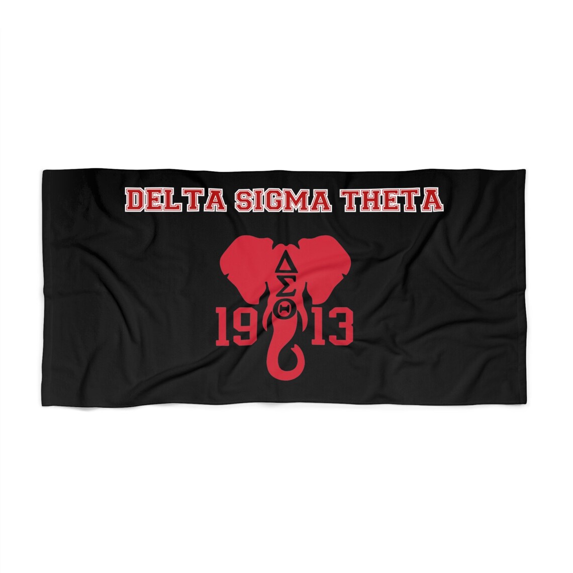 Delta Sigma Theta Beach Towel Trendy Hbcu D9 Sorority Towels Etsy