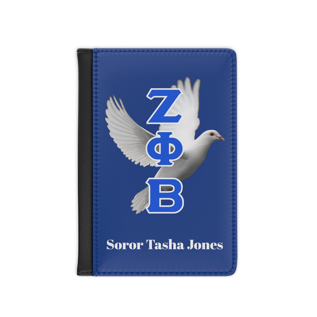 Zeta Phi Beta Passport Cover, PERSONALIZED Zeta HBCU D9 Sorority ...
