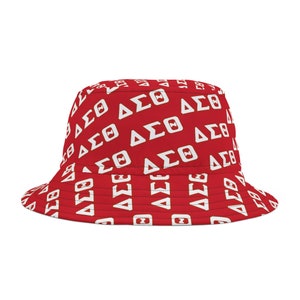 Delta Sigma Theta Bucket Hat, Trendy, Redz HBCU D9 Sorority All Over ...