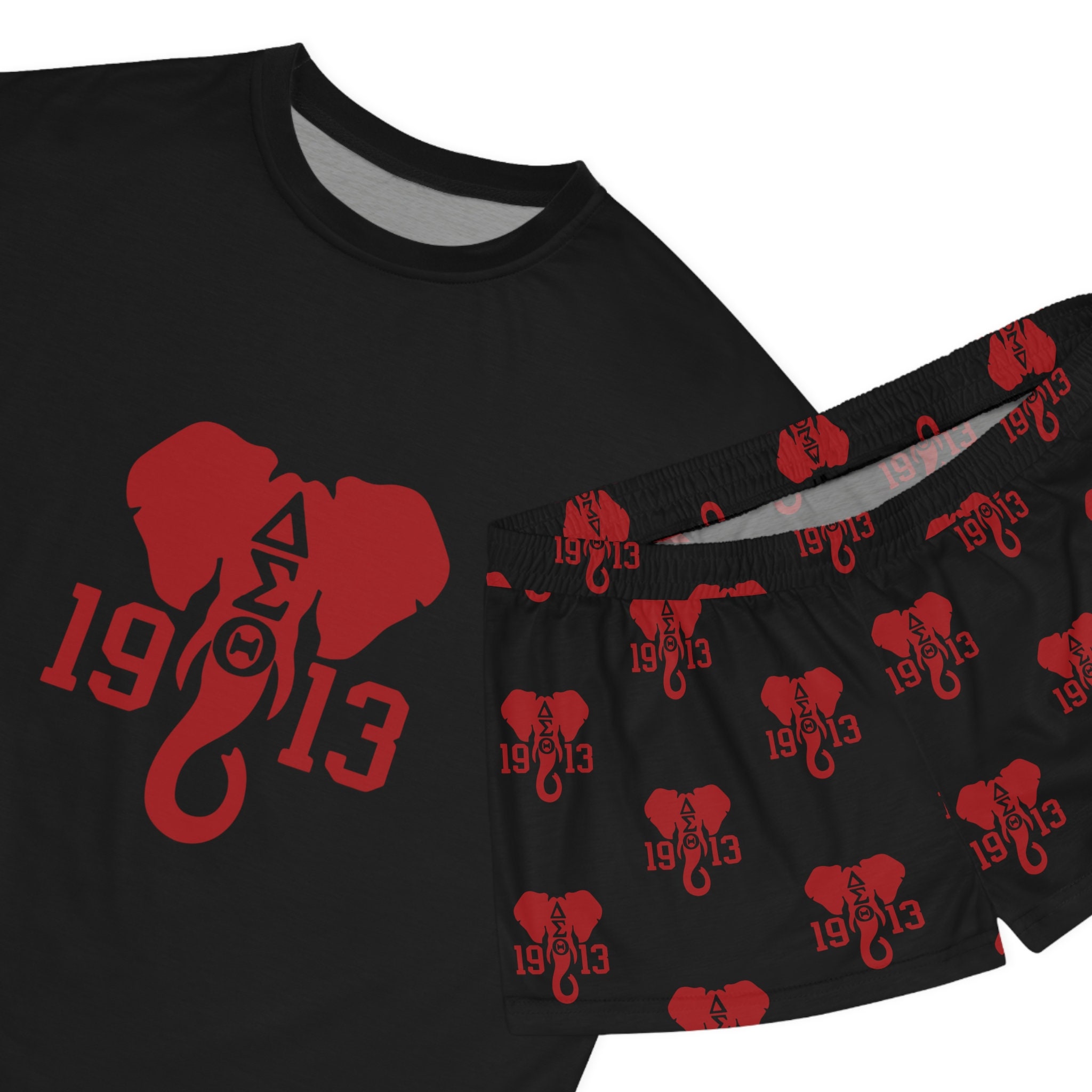 Delta Sigma Theta Pajama Set Trendy Graphic Hbcu D9 Sorority 2 Pc