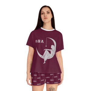 Lambda Theta Alpha Pajama Set, Trendy Women's Short Pajama Set, Latina Sorority, Sisterhood ...