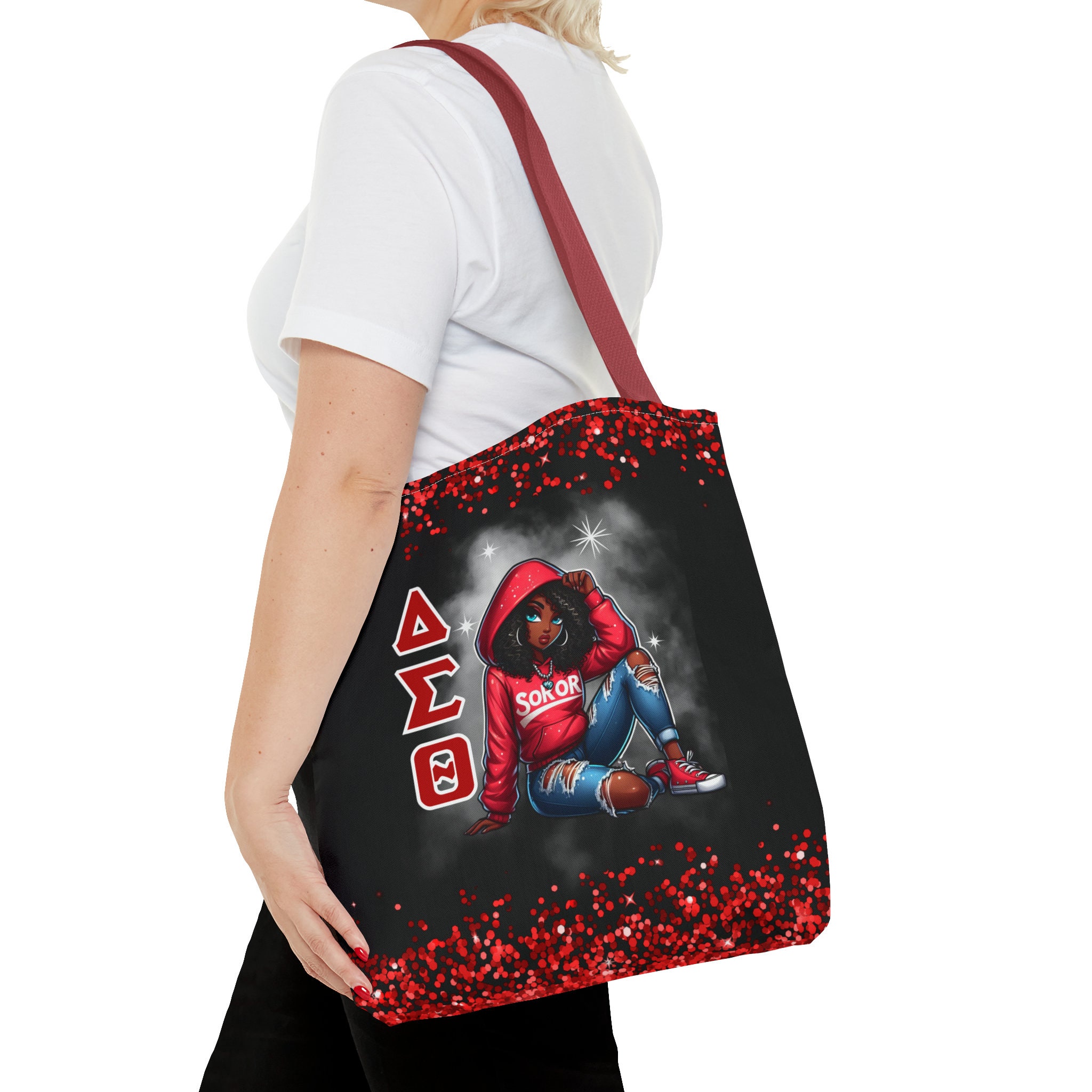 Delta Sigma Theta Tote, DST Soror Trendy HBCU D9 Sorority Travel Tote ...