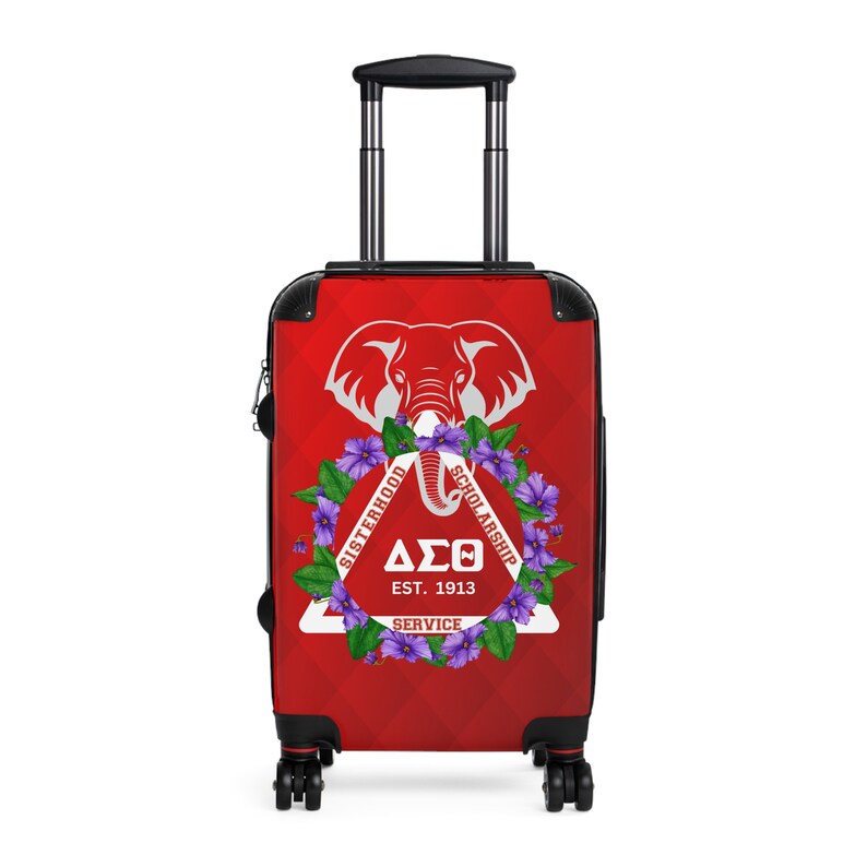 Delta Sigma Theta LUGGAGE, Trendy Graphic Suitcase With Lock and ...