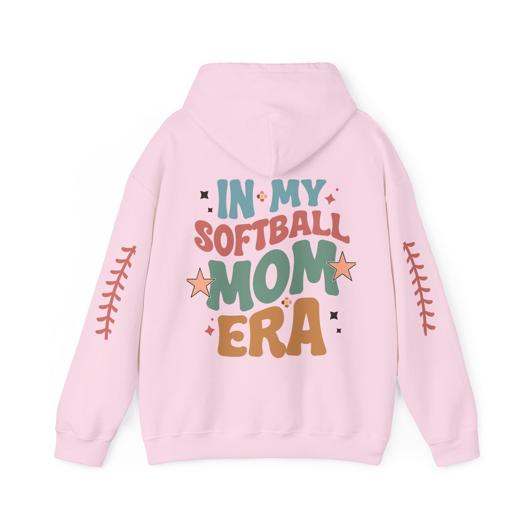 Softball Mom Hoodie, Trendy Graphic Softball Mother Sweatshirt ...