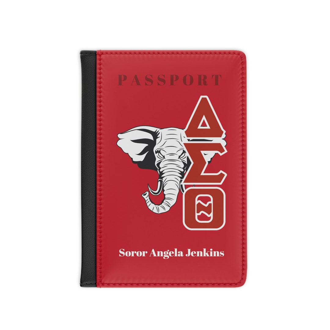 Delta Sigma Theta Passport Cover, PERSONALIZED, Trendy HBCU D9 Sorority ...