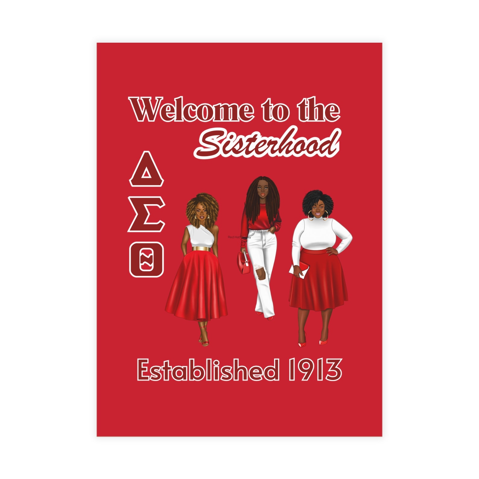 Delta Sigma Theta Welcome Card, HBCU D9 Sorority Bundles, Devastating ...