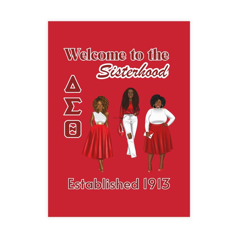 Delta Sigma Theta Welcome Card, HBCU D9 Sorority Bundles, Devastating ...