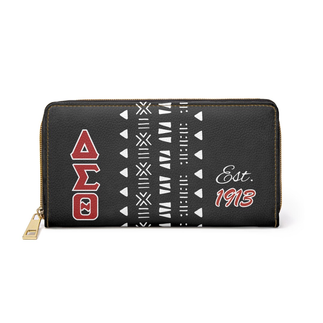 Delta Sigma Theta Wallet, DST Trendy HBCU D9, Sorority Zip Around ...