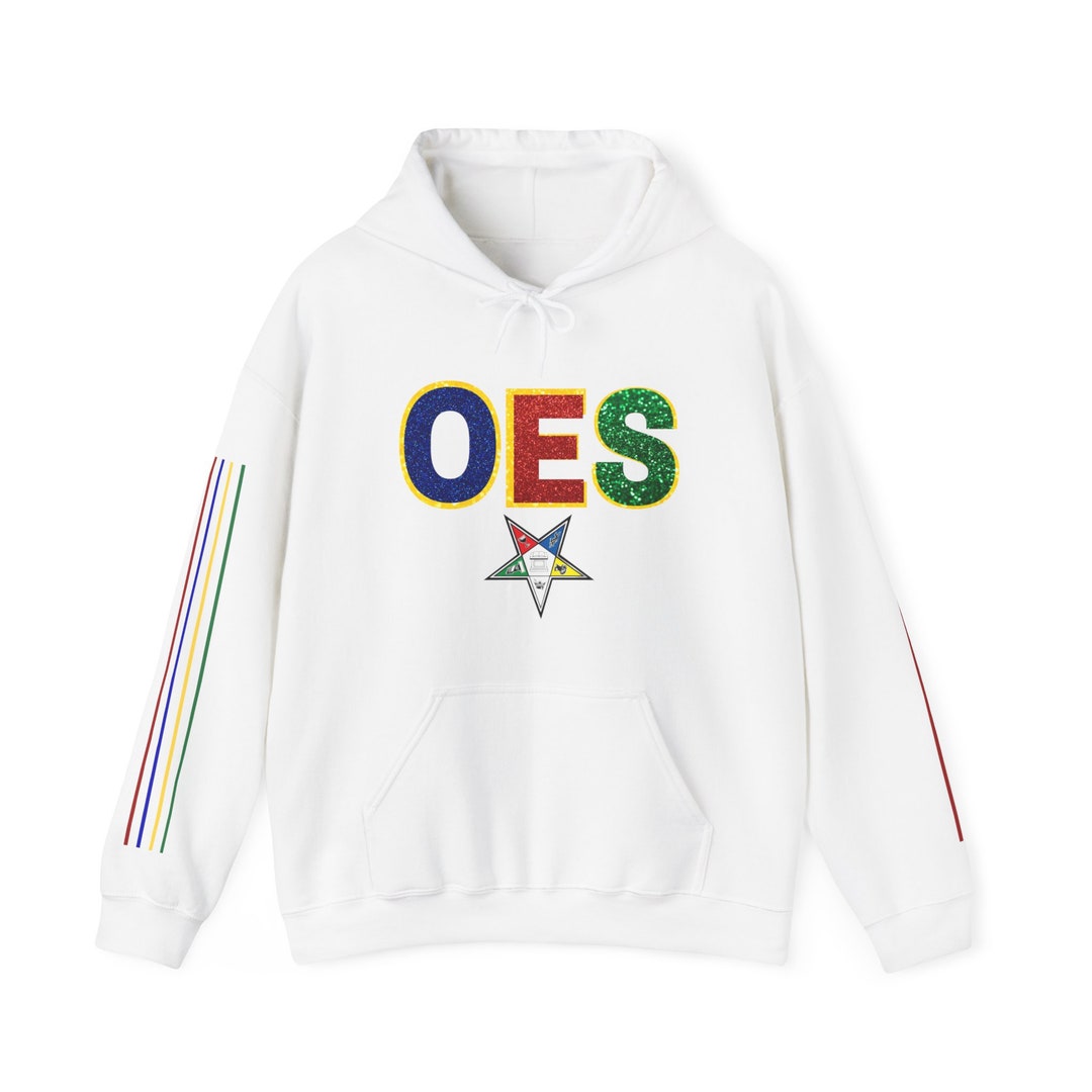 OES Order of the Eastern Star Hoodie, Trendy Hooded Sweatshirt, Sleeve ...