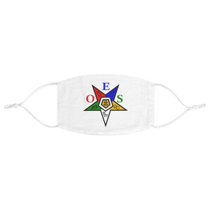 OES Order of the Eastern Star Face Mask, Trendy Fabric Mask W ...