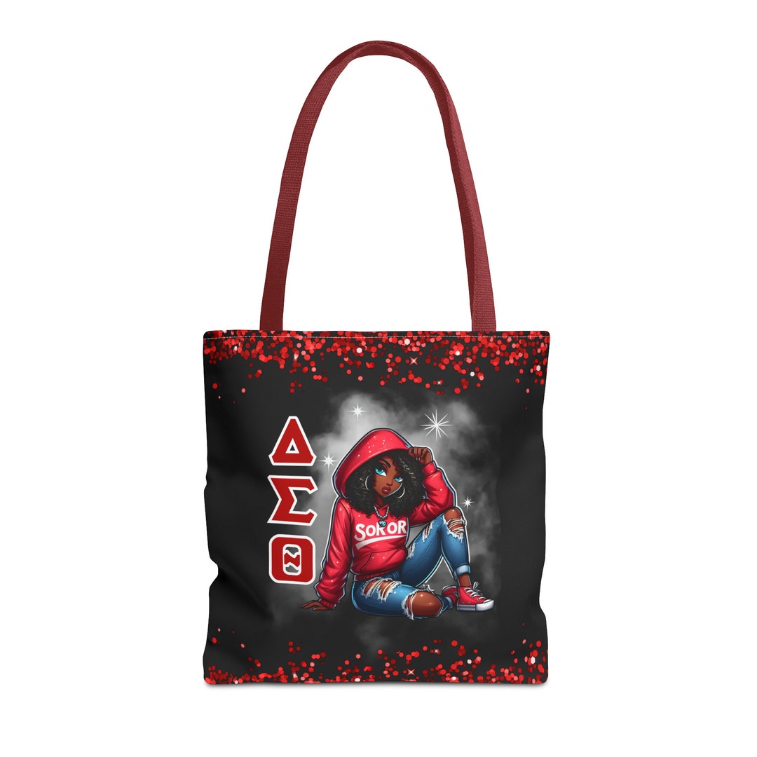Delta Sigma Theta Tote, DST Soror Trendy HBCU D9 Sorority Travel Tote ...