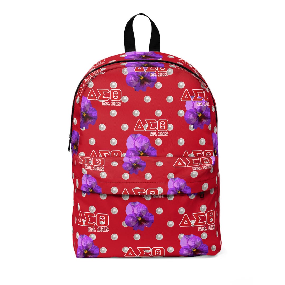 Delta Sigma Theta Backpack, Trendy Graphic HBCU D9 Sorority Classic ...