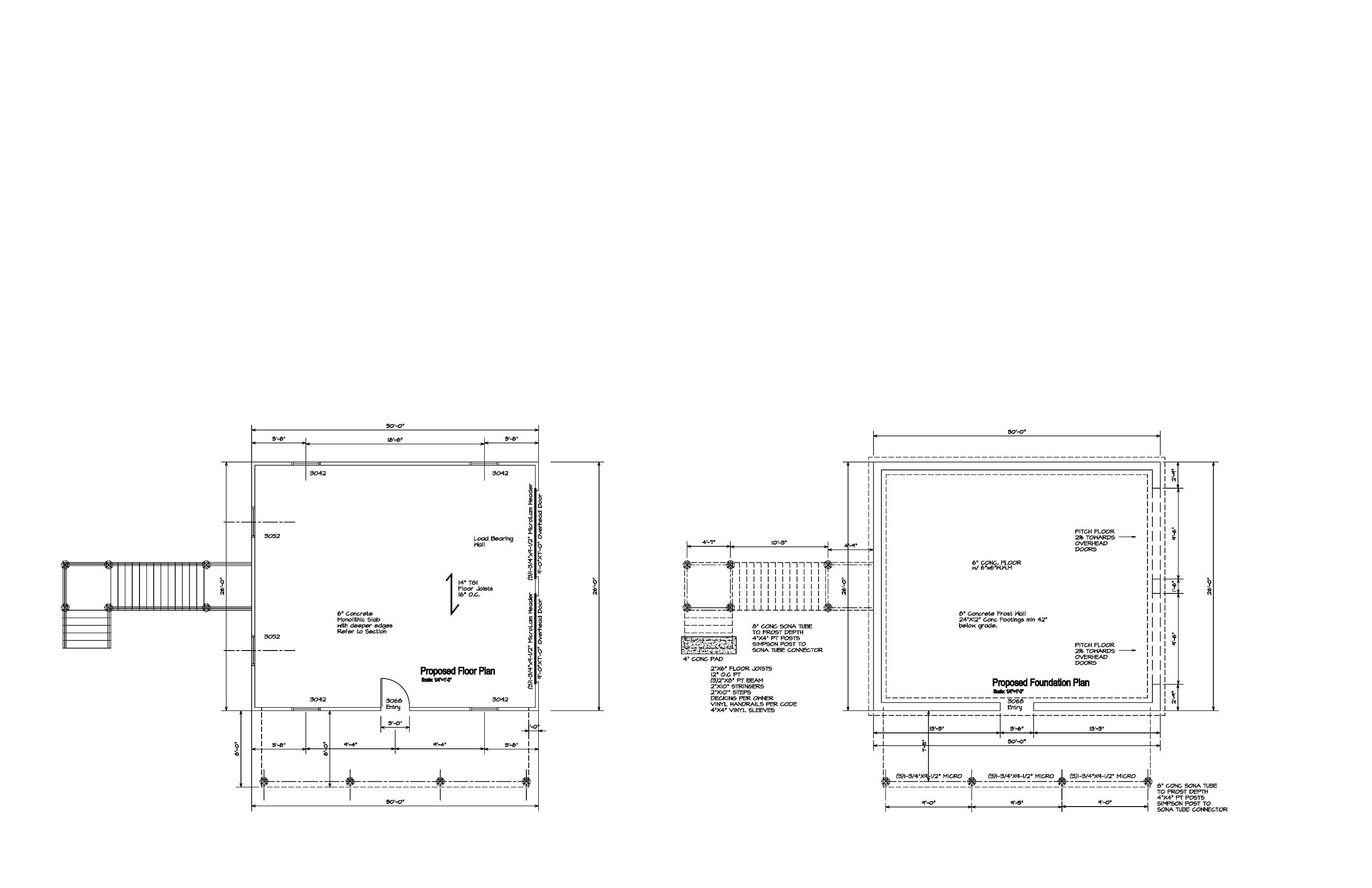 26'X30' GAMBREL BARN Garage Plan - Gambrel Roof Plan 20-2630-GMB-8 - Etsy