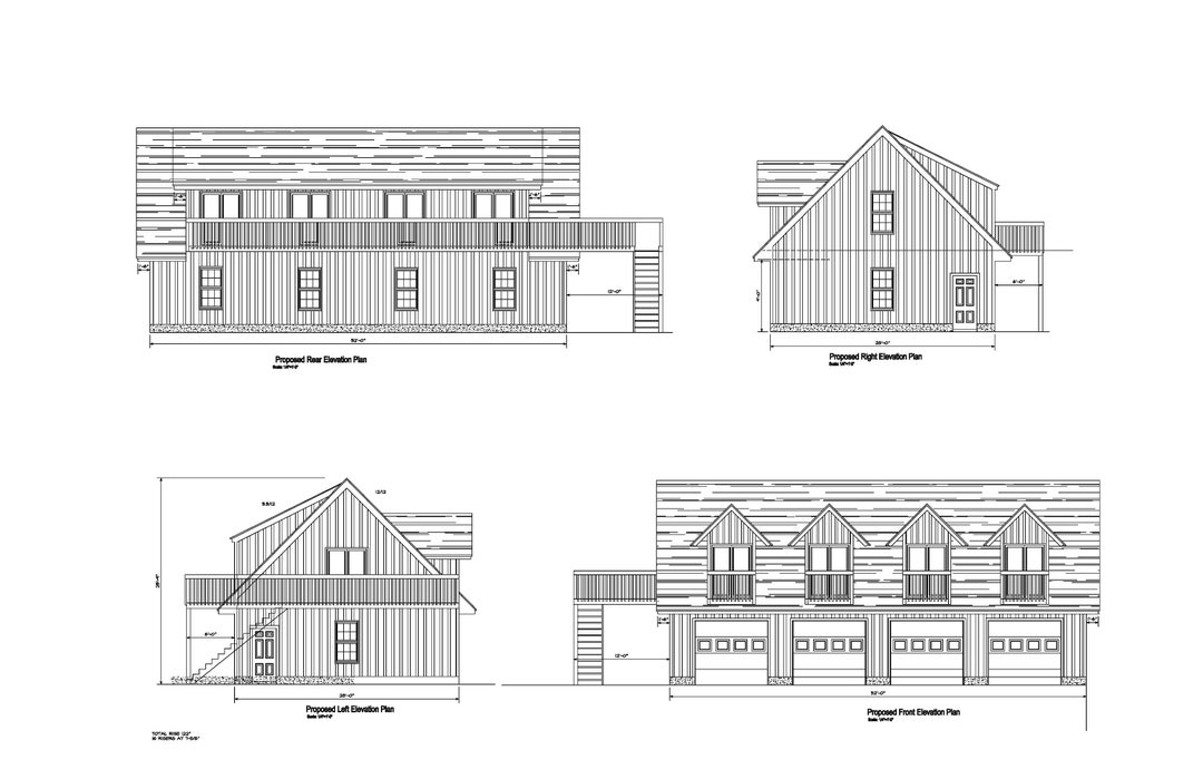 28'X52' GABLE BARN Garage Plan Gable Roof Plan Id 19-2852-gbl-7 - Etsy
