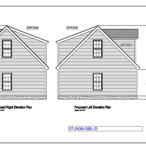 24'X36' 3 CAR GARAGE Gable End Plans Plan ID 17-2346-gbl-dorm - Etsy