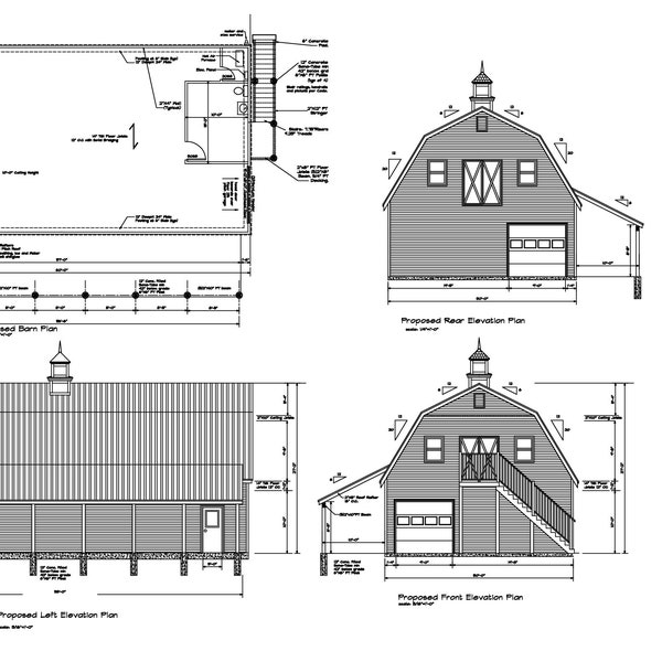 Pole Barn House Plans - Etsy