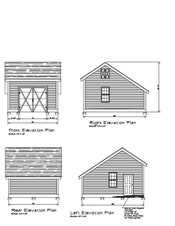 20x16 House 2-bedroom 1-bath 630 Sq Ft PDF Floor Plan Instant Download ...
