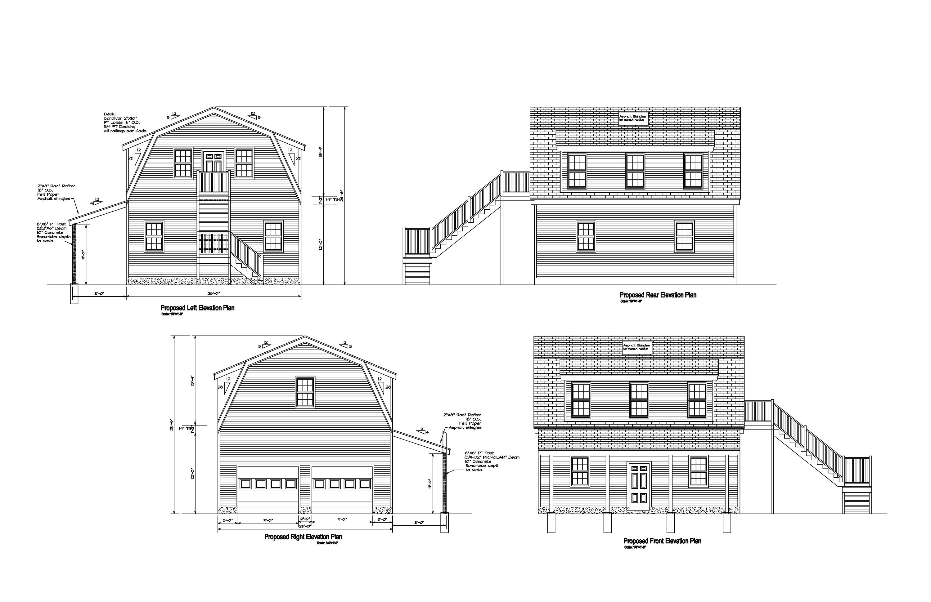 26'X30' GAMBREL BARN Garage Plan - Gambrel Roof Plan 20-2630-GMB-8 - Etsy