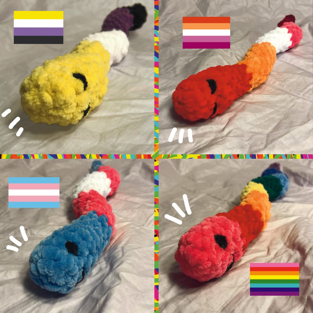 Pride Flag Snakes Group 1: Expanded Pride, Non-binary, Lesbian ...
