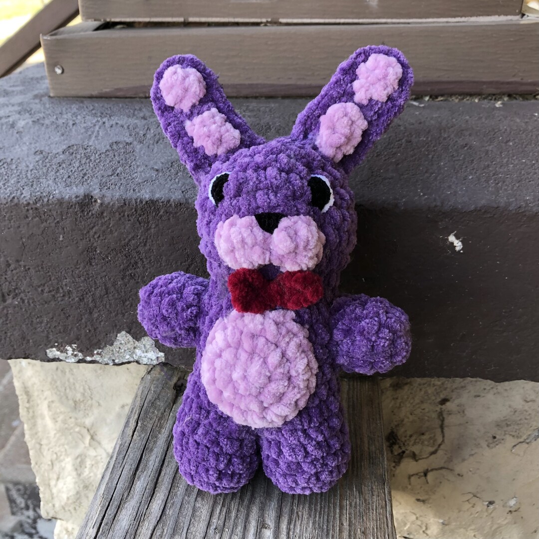 Stuffed Bonnie Bunny Horror Game Soft Plush Handmade Crochet Toy - Etsy