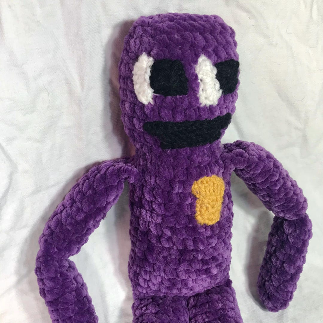 Purple Guy Plushie FNAF, William Afton Large Plushie, Handmade Crochet ...